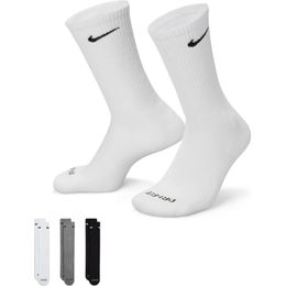 Funktionssocken Nike "U NK EVERYDAY PLUS CUSH CREW", Damen, Gr. S (34/37), multi, color, Obermaterial: 69% Baumwolle, 28% Polyester, 2% Elasthan, 1% Nylon, Socken, f&uuml;r sportliche Aktivit&auml;ten, sportlicher Stil
