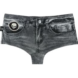 Rock Rebel by EMP Jeans Optik Bikini Bottom Bikini-Unterteil dunkelgrau in L Q223-000149 M492972