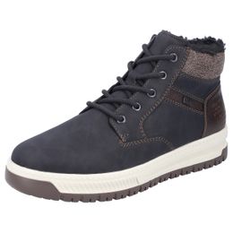 Winterboots Rieker, Herren, Gr. 42, schwarz, Lederimitat, Textil, Schuhe Winterboots, mit wasserabweisender RiekerTEX-Membran