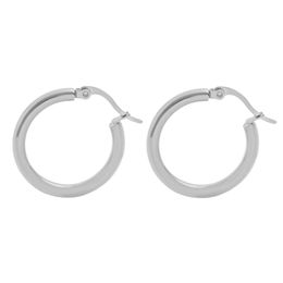 Adelia&acute;s ADELIA ́S Damen Klappcreolen "Damen Ohrringe &ndash; Klappcreole aus Edelstahl"silber, Edelstahl, Ohrringe, Zum Verschenken &ndash; passend f&uuml;r viele Anl&auml;sse