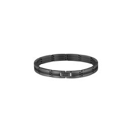 BOSS Herren Gliederarmband "BROOKS", 19cm, Edelstahlschwarz, Edelstahl, Armb&auml;nder