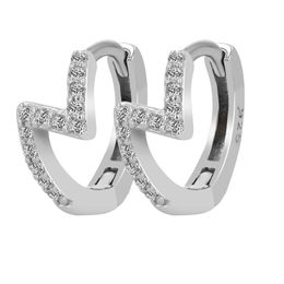 Adelia&acute;s ADELIA ́S Damen Paar Creolen "Damen Creolen aus 925 Sterling Silber und Zirkonia &Oslash; 9 mm", Damen, Silber 925 (Sterlingsilber)silber, Silber 925