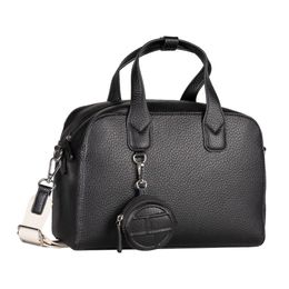 Tom Tailor Damen Bowlingtasche "Rima"schwarz, Polyurethan, clean, gepflegt, gepr&auml;gtes Muster, unifarben, Taschen, elegante Formen treffen auf