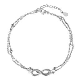 Adelia&acute;s ADELIA ́S Damen Armband "Damen Armband aus Edelstahl 24 cm", 24cm, Edelstahlsilber, Edelstahl, Armb&auml;nder, Perfekt zum Verschenken an besondere 