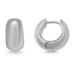 Adelia&acute;s ADELIA ́S Damen Klappcreolen "Damen Ohrringe &ndash; Klappcreole aus 925 Silber"silber, Silber 925 (Sterlingsilber), Ohrringe, Zum Verschenken &ndash; ideal zum