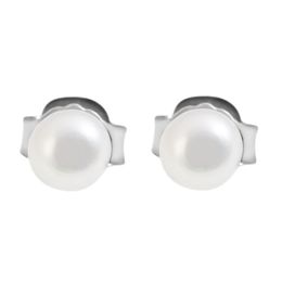Adelia&acute;s ADELIA ́S Damen Paar Ohrh&auml;nger "Damen Ohrringe &ndash; Ohrstecker aus 925 Silber mit S&uuml;&szlig;wasserperle"silber, Silber 925 (Sterlingsilber), Ohrringe, Perfekt