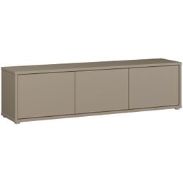 Lowboard FORTE, B:154,2cm H:41,5cm T:34,9cmtaupe, Spanplatte, Wohnzimmer, Sideboards, B/H/T 154,2/41,5/34,9 cm Klappt&uuml;ren