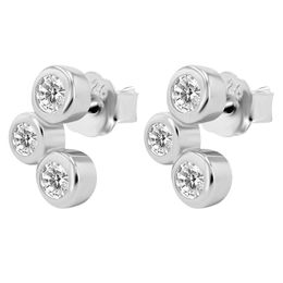 Adelia&acute;s ADELIA ́S Damen Paar Ohrh&auml;nger "Damen Ohrstecker aus 925 Sterling Silber und Zirkonia", Damen, Silber 925 (Sterlingsilber)silber, Silber 925