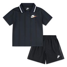 Nike Sportswear Jungen T-Shirt & Shorts "NKB B NSW VICTORY LAP JERSEY S"schwarz, Gr. 110, Obermaterial: 100% Polyester, KOB Set-Artikel, Set-Artikel,