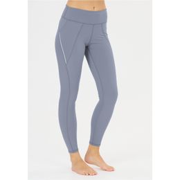 Endurance Damen Lauftights "Talori"bleached, denim, Gr. 46, unifarben, 77% Polyamid, 23% Elasthan, Hosen, mit Quick Dry-Technologie und flachen N&auml;hten