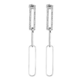 Adelia&acute;s ADELIA ́S Damen Paar Ohrh&auml;nger "Damen Ohrringe &ndash; Ohrstecker aus Edelstahl mit Strass"silber, Edelstahl, Ohrringe, Ein stilvolles Geschenk f&uuml;r