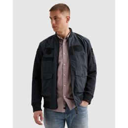 PME-Legend PME LEGEND Herren Bomberjackemood indigo, Gr. M, Web, Obermaterial: 68% Baumwolle, 32% Nylon, Jacken, &Auml;rmel aus Sweatware, Vorder- und R&uuml;ckenteil aus