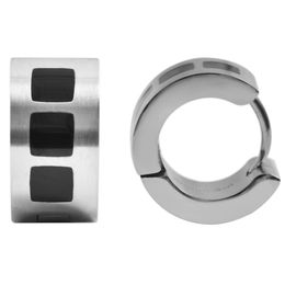 Adelia&acute;s ADELIA ́S Damen Paar Creolen "Unisex Ohrringe &ndash; Creole aus Edelstahl"silber, Edelstahl, Ohrringe, Perfekt als Geschenk zum Muttertag