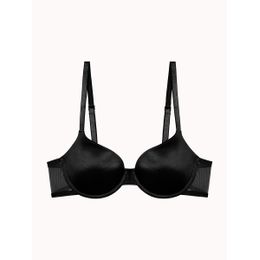 Passionata Damen B&uuml;gel-BH "BIANCA", Gr. 80schwarz, Obermaterial: 79% Polyamid, 21% Elasthan, BHs, leicht gl&auml;nzende, leicht gepolsterte Cups