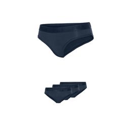 Slip Fila, Damen, Gr. L, navy, Single Jersey, Obermaterial: 95% Baumwolle, 5% Elasthan, k&ouml;rpernah, Unterhosen Slip, Baumwollmix, elastisch, Logobund