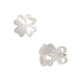Jobo M&auml;dchen Paar Ohrstecker "Kinderohrringe Gl&uuml;cksbringer Kleeblatt 7 mm", Silber 925 (Sterlingsilber)silber 925, Silber 925 (Sterlingsilber),