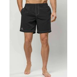 Badeshorts Kappa "Kappa Swim shorts Korpo Zolg", Herren, Gr. L, Normalgr&ouml;&szlig;en, schwarz, Obermaterial: 100% Polyester, Badehosen Badeshorts
