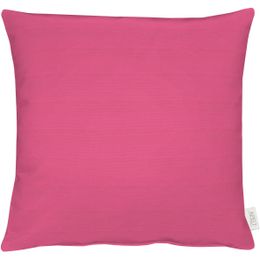 Dekokissen Apelt "4362 Rips Uni" Gr. 2, pink (pink, unifarben), B:51cm L:51cm, Mischgewebe, Dekokissen_Sitzkissen_Kissenh&uuml;llen, Wasser- und Schmutzabweisend
