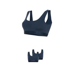 B&uuml;gelloser BH Fila, Damen, Gr. M, N-Gr, navy, Obermaterial: 95% Baumwolle, 5% Elasthan, BHs, elastisches Unterbrustband, Baumwollmix