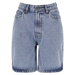 Urban Classics Damen Shorts "Urban Classics Damen Ladies 90&lsquo;s Bermuda"tinted lightblau washed, Gr. 33, unifarben, 100% Baumwolle, Hosen