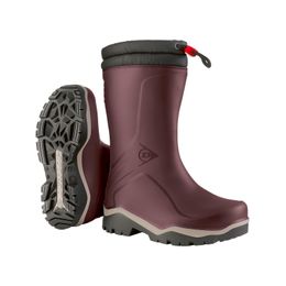 Gummistiefel Dunlop "Stiefel MK0KV45 Kids Blizzard Burgunderrot/Grau/Schwarz", M&auml;dchen, Gr. 24, rot (dunkelrot), Obermaterial: 100% PVC PVC., Schuhe Gummistiefel