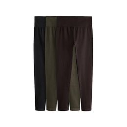 The Set Leggings female Brown, Green, Black size S
