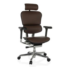 hjh OFFICE Luxus Chefsessel ERGOHUMAN GEN2 Leder mit Armlehnen (h&ouml;henverstellbar)