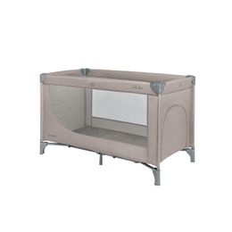 Kikkaboo Reisebett so gifted eine Ebene, weiche Matratzenauflage, Seiteneingang beige braun