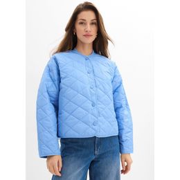 bonprix Oversize Steppjacke, blau, Gr.48, Trendige Oversize-Steppjacke mit Kn&ouml;pfen