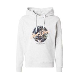 Jack & Jones Jack & Jones Sweatshirt 'JJHONOLULU' Herren Gr&ouml;&szlig;e M pastellgr&uuml;n / orange / schwarz / wei&szlig;meliert