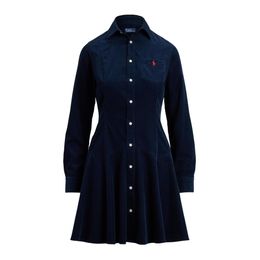 Polo Ralph Lauren Blusenkleid Damen Gr&ouml;&szlig;e 40 navy / rot Winterkleid