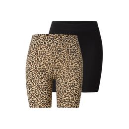 Only Carmakoma Shorts 'CARGABI' Damen Gr&ouml;&szlig;e 7XL beige / braun / schwarz