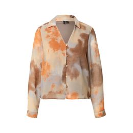 V&eacute;ro Moda Vero Moda Bluse 'VMHOLLY' Damen Gr&ouml;&szlig;e L braun / grau / orange
