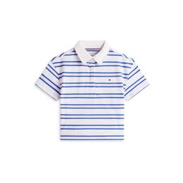 Tommy Hilfiger Poloshirt M&auml;dchen Gr&ouml;&szlig;e 104 blau / altrosa / wei&szlig;