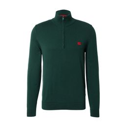 Hugo Pullover 'San Quintus' Herren Gr&ouml;&szlig;e M dunkelgr&uuml;n / rot
