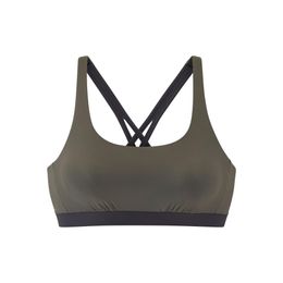 s.Oliver Bikinitop Damen Gr&ouml;&szlig;e 80 khaki / schwarz