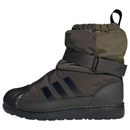 adidas originals Snowboots 'Superstar 360' Jungen Gr&ouml;&szlig;e 29 dunkelgr&uuml;n / schwarz
