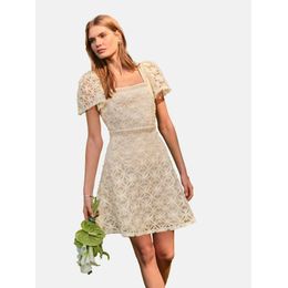 Love & Roses Kleid Damen Gr&ouml;&szlig;e 38 creme Winterkleid