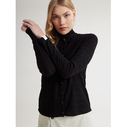 4tailors Shirt 'Banks' Damen Gr&ouml;&szlig;e S schwarz