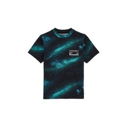 WE Fashion T-Shirt Jungen Gr&ouml;&szlig;e 146/152 aqua / schwarz