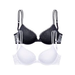 Petite Fleur BH Damen Gr&ouml;&szlig;e 80 schwarz / wei&szlig;