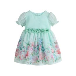 next Kleid M&auml;dchen Gr&ouml;&szlig;e 80 hellblau / gr&uuml;n / mint / rosa