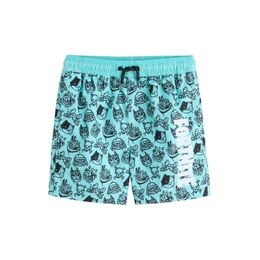 next Badeshorts Jungen Gr&ouml;&szlig;e 116 hellblau / schwarz / wei&szlig;
