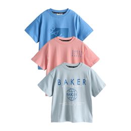 Baker By Ted Baker T-Shirt Jungen Gr&ouml;&szlig;e 152 blau / dunkelblau / mint / koralle