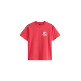 Vans T-Shirt 'Stacked Hi' Herren Gr&ouml;&szlig;e XXL cranberry / wei&szlig;