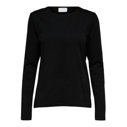 Selected Shirt 'SLWESSENTIAL' Damen Gr&ouml;&szlig;e S schwarz