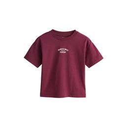 next T-Shirt Jungen Gr&ouml;&szlig;e 68 weinrot / wei&szlig;