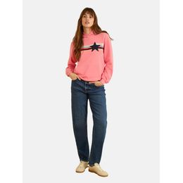 Love & Roses Sweatshirt Damen Gr&ouml;&szlig;e M aqua / pfirsich / hellpink / schwarz