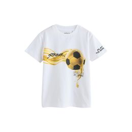 next T-Shirt Jungen Gr&ouml;&szlig;e 104 goldgelb / schwarz / wei&szlig;