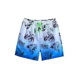 next Badeshorts Jungen Gr&ouml;&szlig;e 98 blau / hellblau / neongr&uuml;n / schwarz